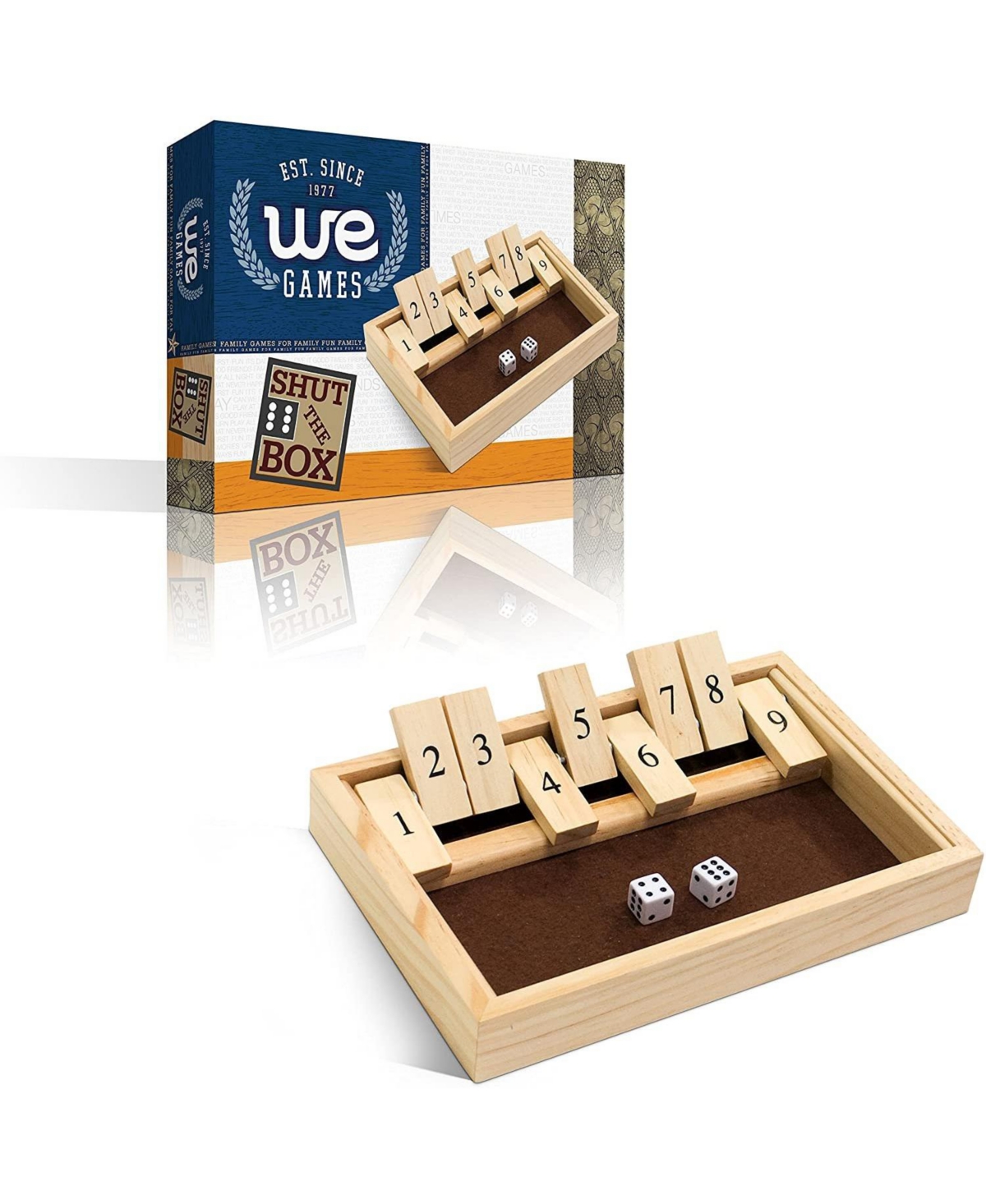 Click here for We Games 9 Number Shut the Box Board Game  11 in.... prices