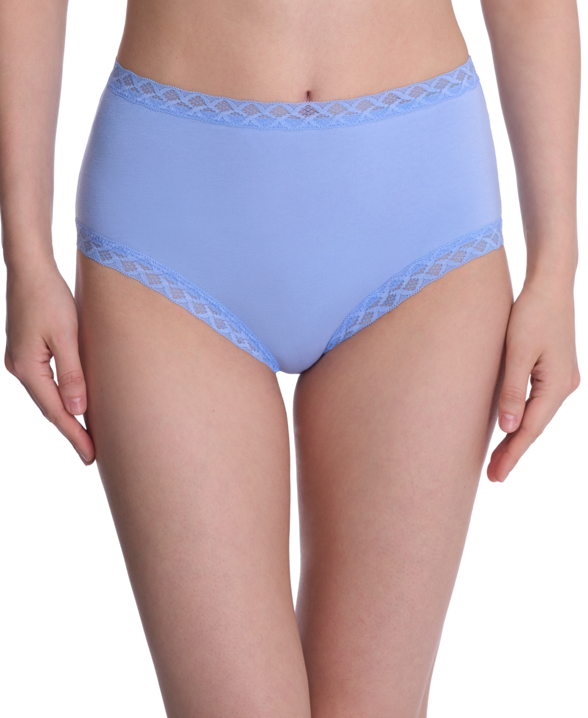 Click here for Natori Bliss Lace-Trim High Rise Cotton Brief 7550... prices