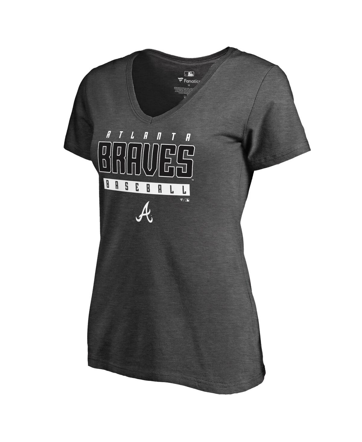 Click here for Fanatics Mto Label Womens Ash Atlanta Braves Charc... prices
