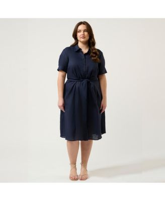 Click here for Estelle Esther Linen Shirt Dress prices