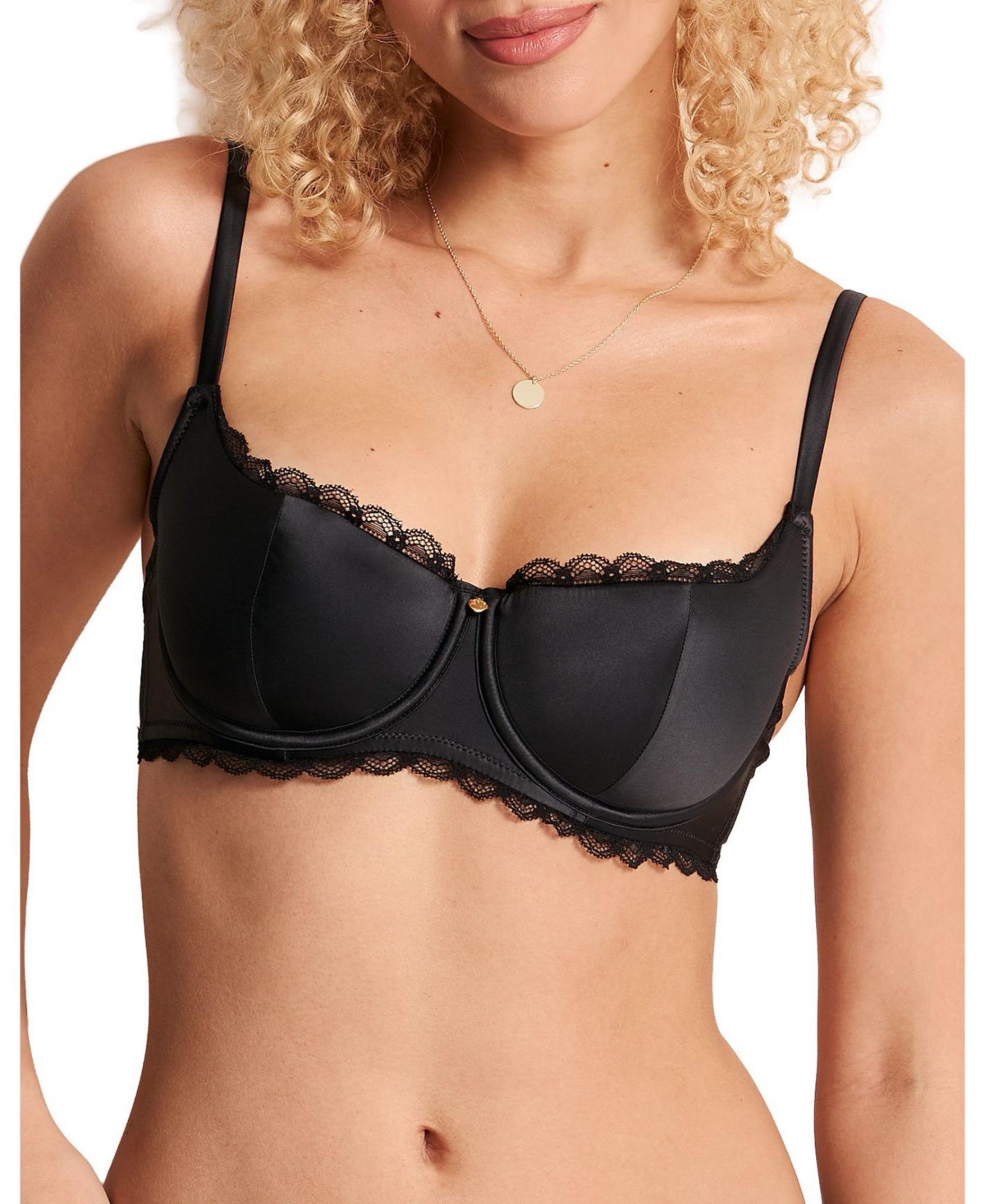 Click here for Adore Me Womens Elsie Contour Balconette Bra - Bla... prices