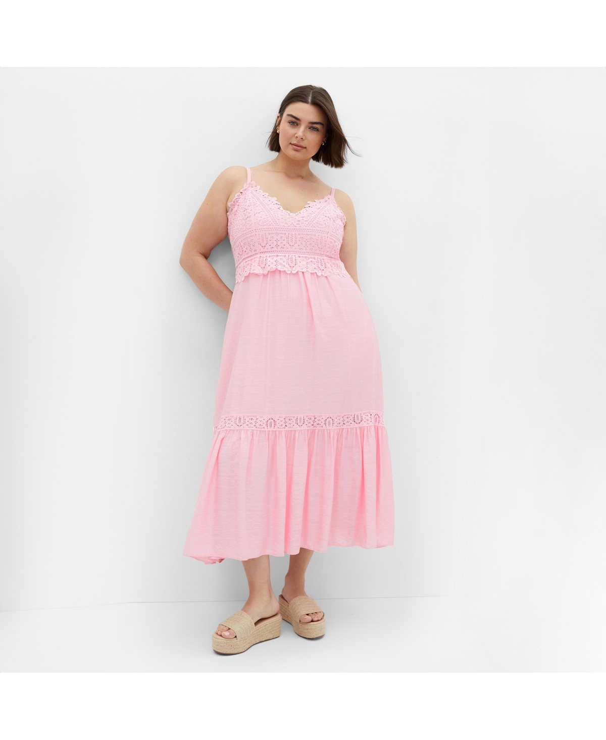 Click here for City Chic Womens Brielle Maxi Dress - Pout prices