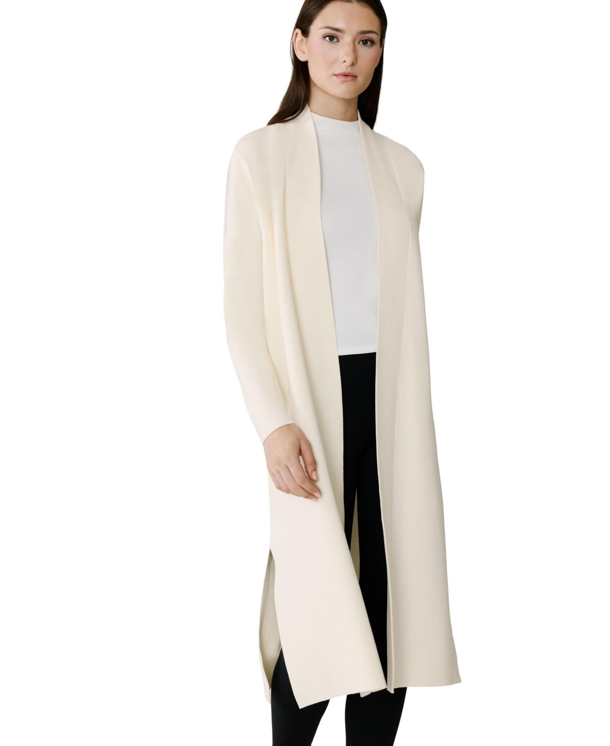 Click here for Soia & Kyo Womens Zola Maxi Coatigan - Powder prices