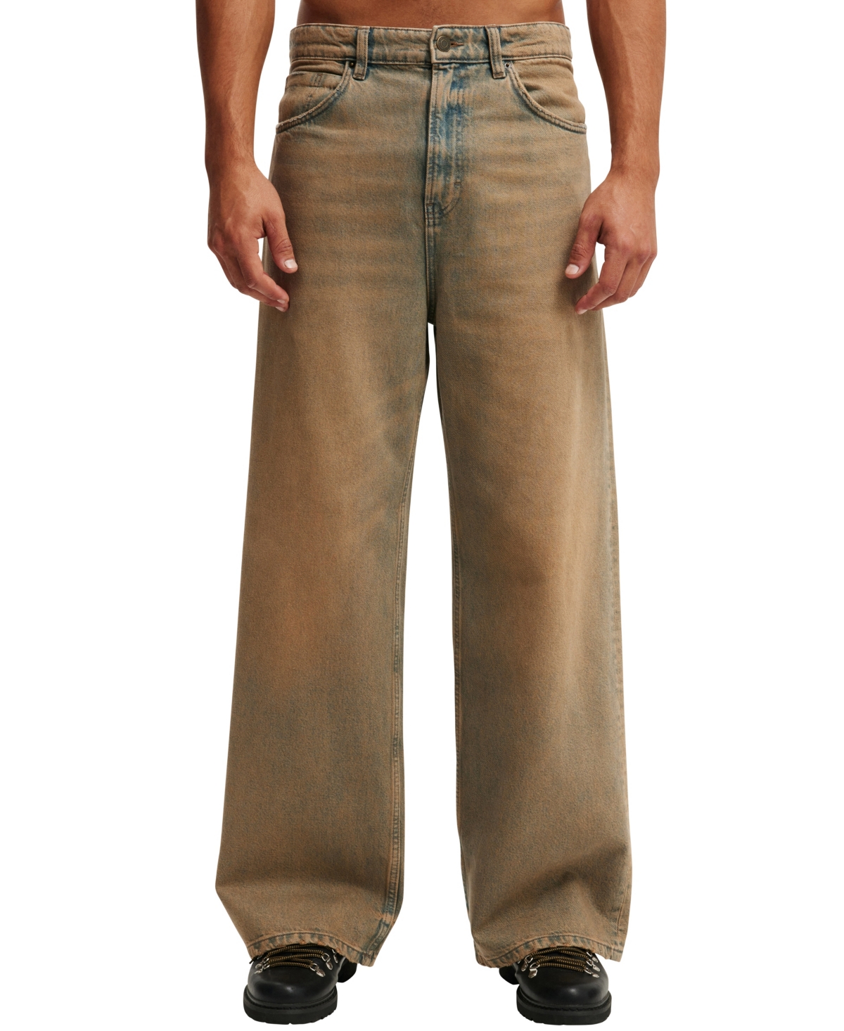 Click here for Cotton On Mens Super Baggy Jeans - Brown prices