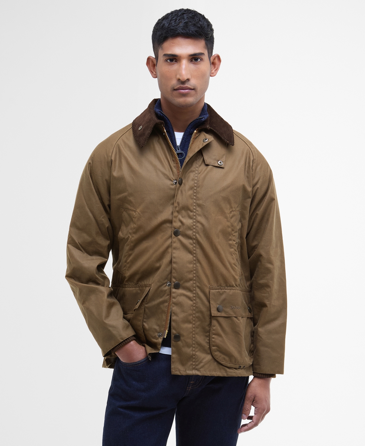 Click here for Barbour Mens Bedale Waxed Cotton Jacket - Bark prices