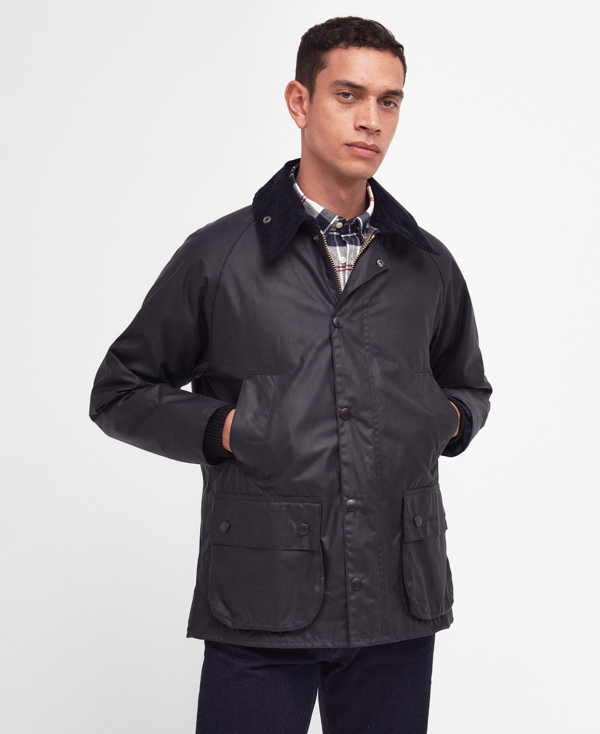 Click here for Barbour Mens Bedale Waxed Cotton Jacket - Navy prices