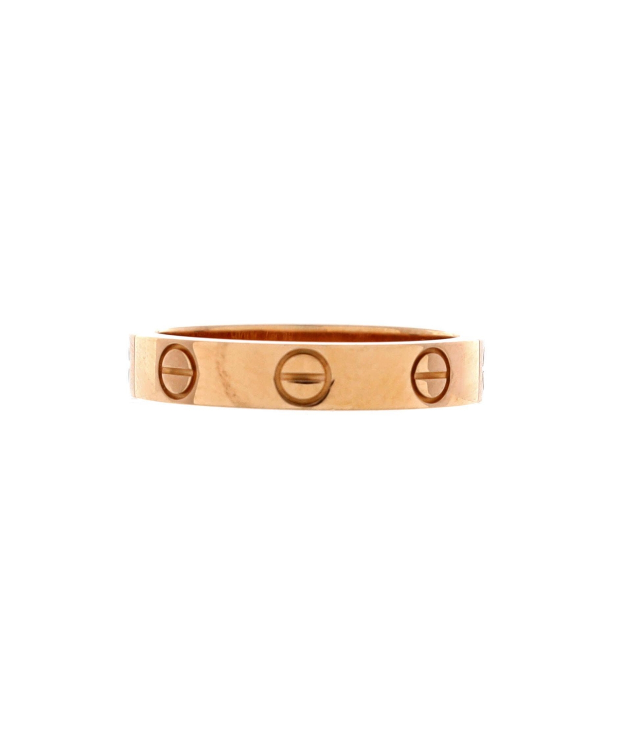 Click here for Pre-Owned Cartier Love Wedding Band Ring - 18k ros... prices