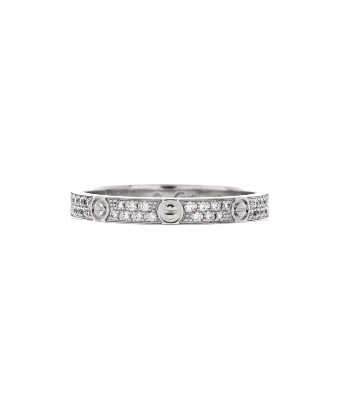 Click here for Pre-Owned Cartier Love Wedding Band Pave Diamonds... prices