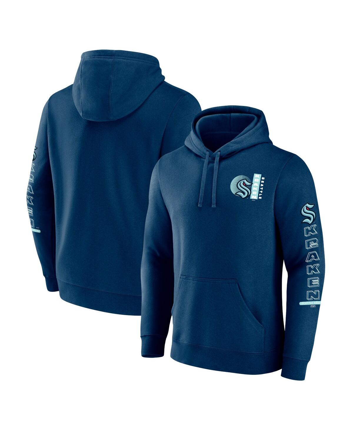 Click here for Fanatics Mens Deep Sea Blue Seattle Kraken Revolut... prices