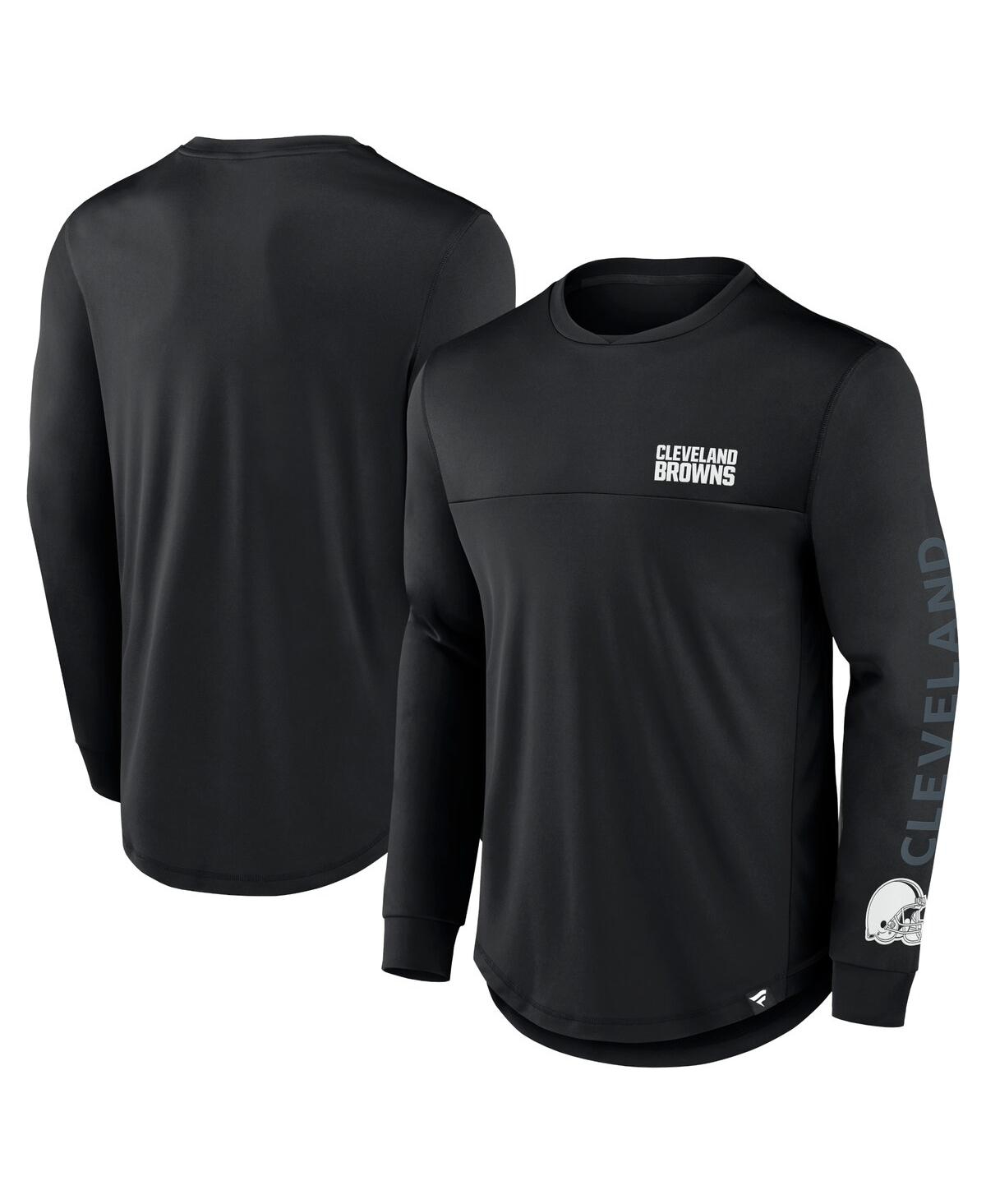 Click here for Fanatics Mens Black Cleveland Browns Blackout Long... prices