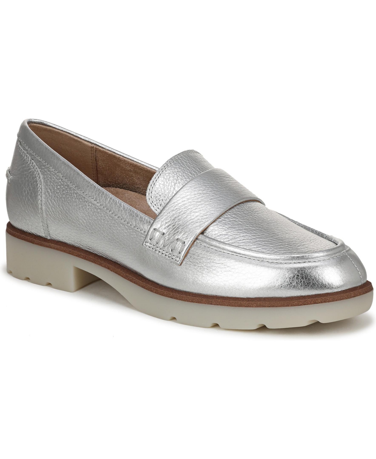 Click here for Vionic Womens Cleo Loafer Loafers - Silver prices