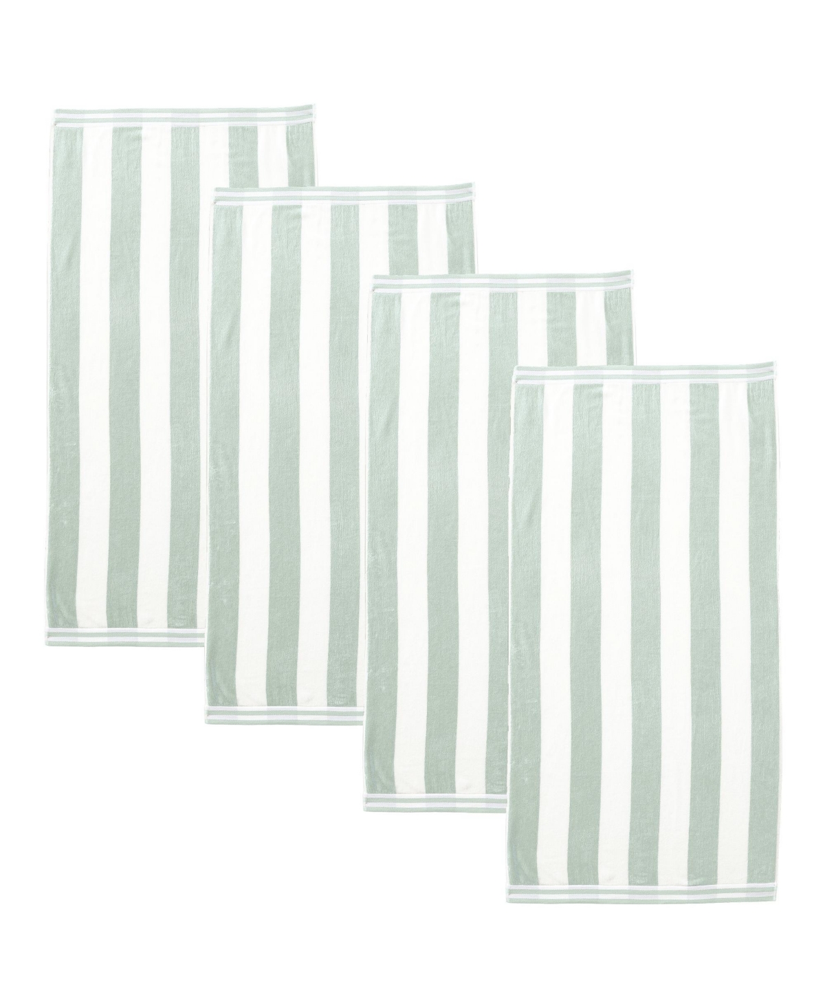 Click here for Linery & Co. 100 Cotton Velour Cabana Stripe Beach... prices