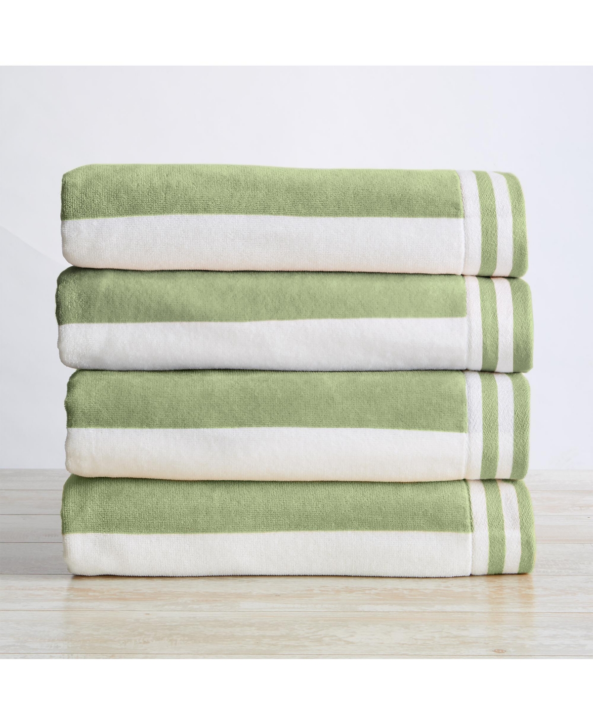 Click here for Linery & Co. 100 Cotton Velour Cabana Stripe Beach... prices