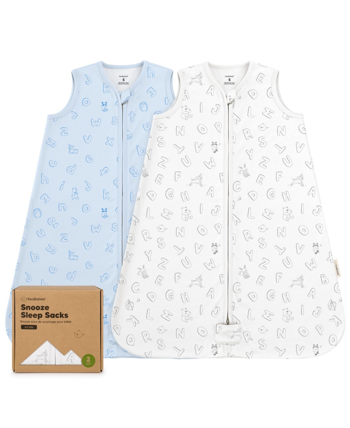 Click here for KeaBabies 2-Pack Snooze Baby Sleep Sacks  Cotton W... prices