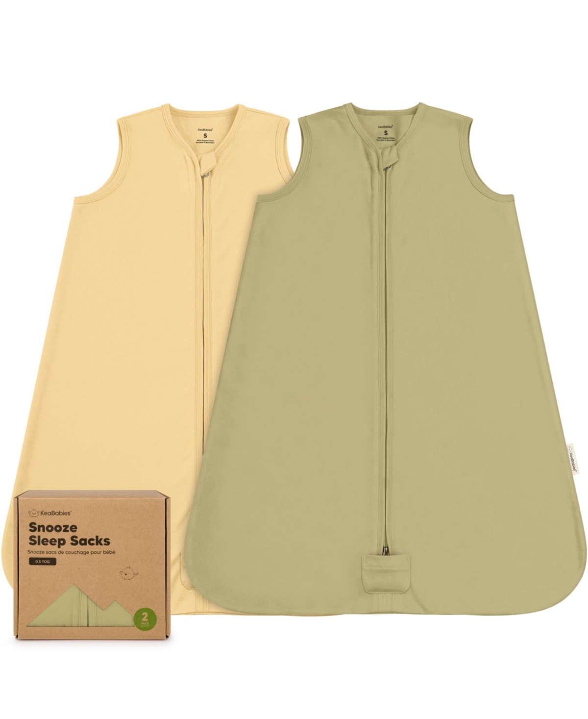 Click here for KeaBabies 2-Pack Snooze Baby Sleep Sacks  Cotton W... prices