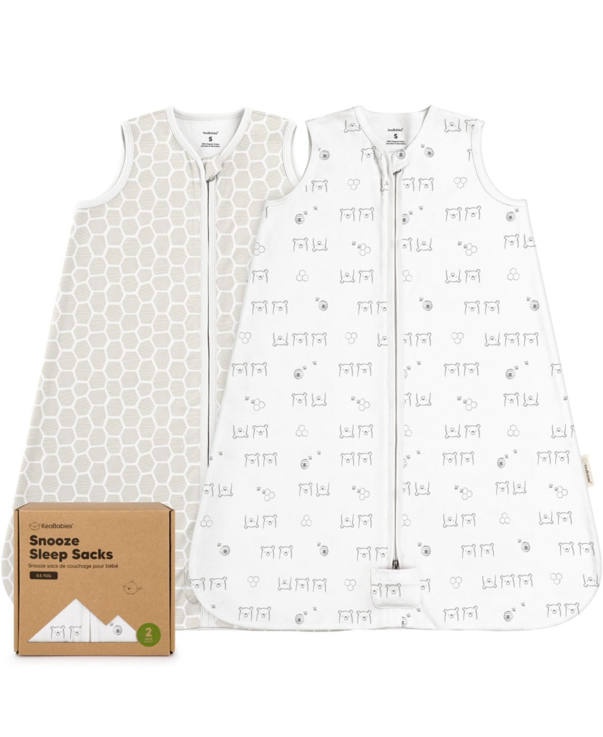Click here for KeaBabies 2-Pack Snooze Baby Sleep Sacks  Cotton W... prices