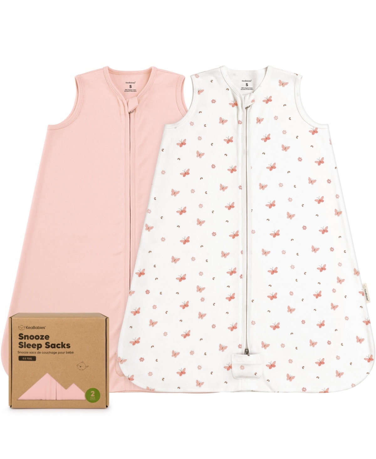 Click here for KeaBabies 2-Pack Snooze Baby Sleep Sacks  Cotton W... prices