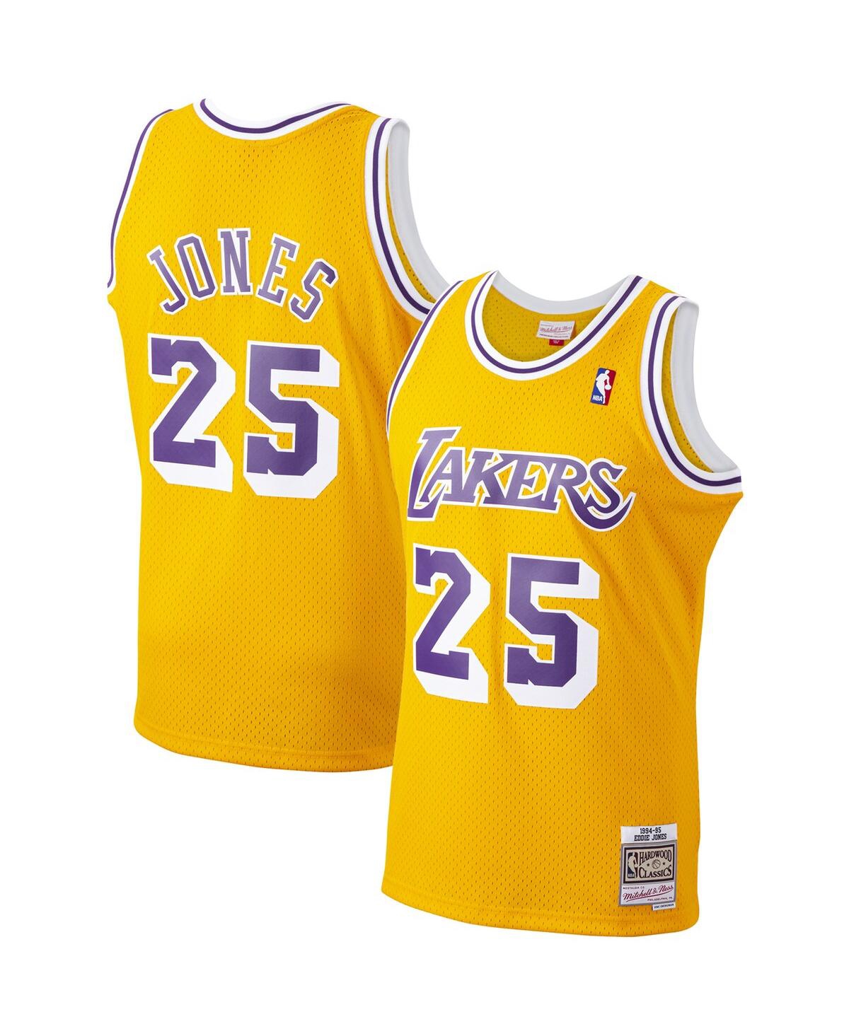 Click here for Mitchell & Ness Mens Ed Jones Gold Los Angeles Lak... prices
