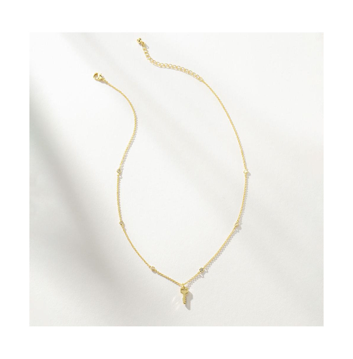 Click here for 14K Gold-Plated Angel Number Key Necklace  14"... prices