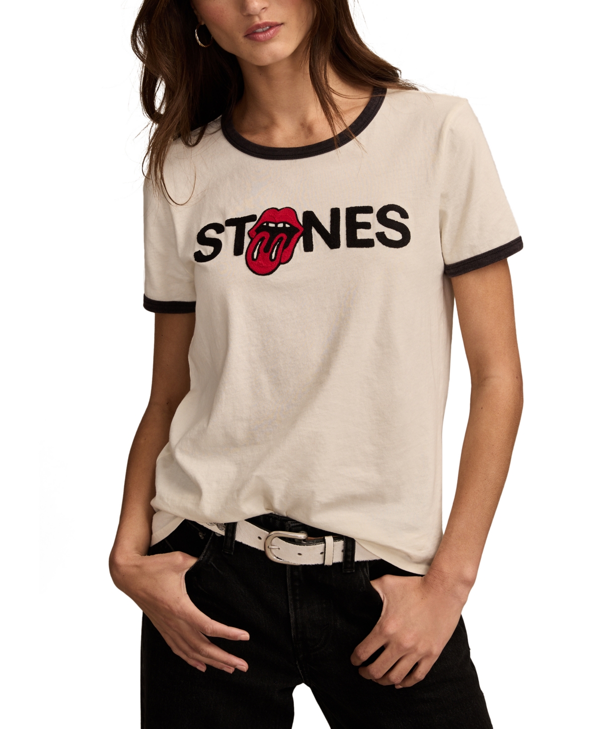 Click here for Lucky Brand Womens Rolling Stones Graphic Cotton R... prices