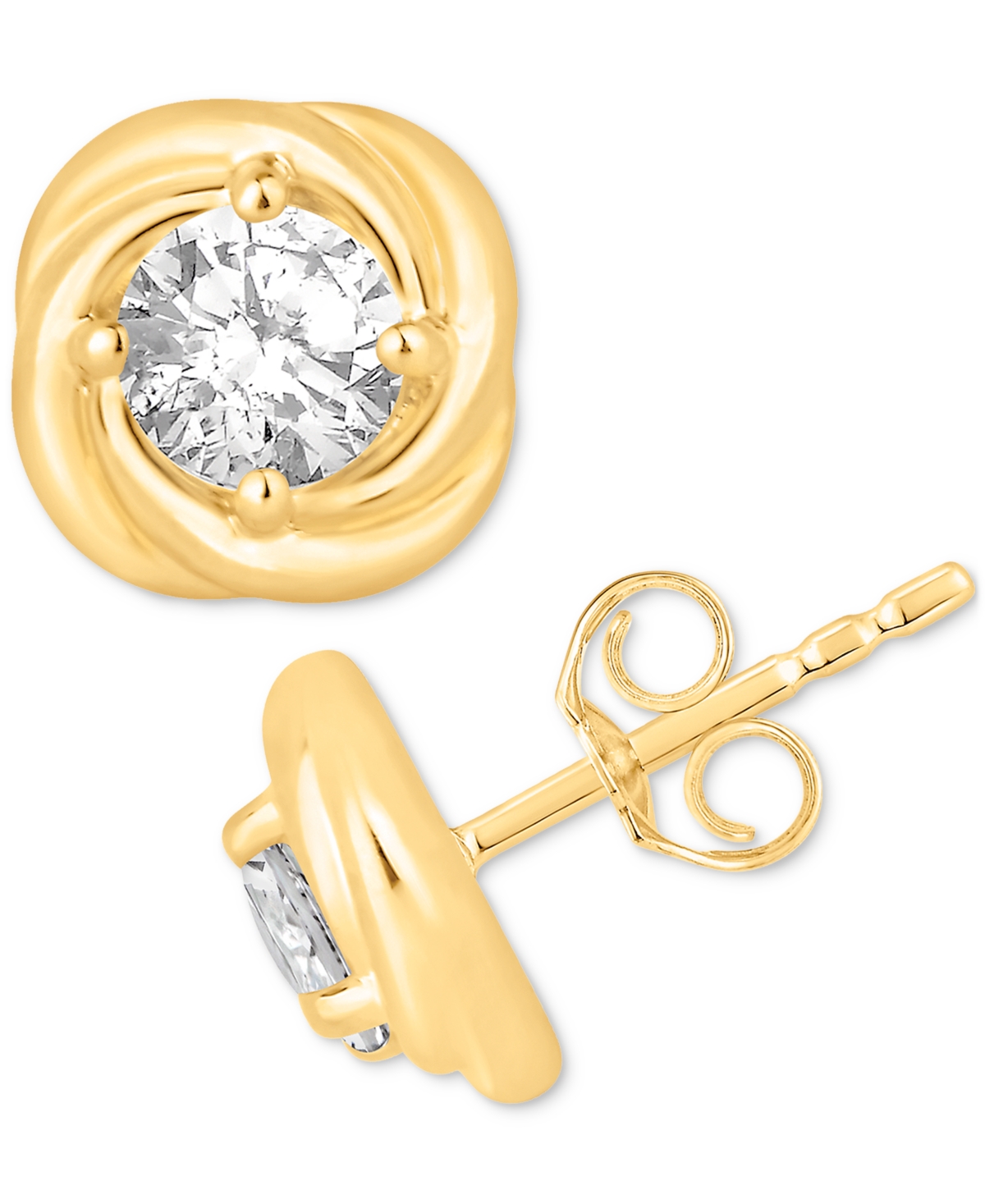 Click here for Diamond Love Knot Stud Earrings (1 ct. t.w) in 14k... prices