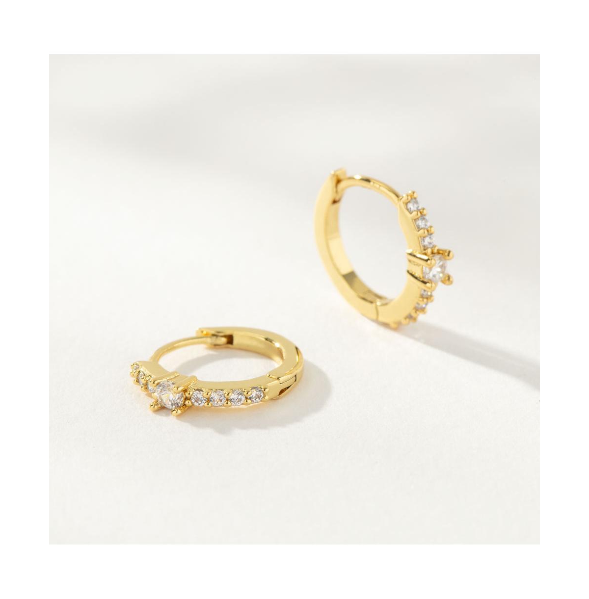 Click here for 14K Gold-Plated Star Power Huggie Earrings  0.45&#... prices