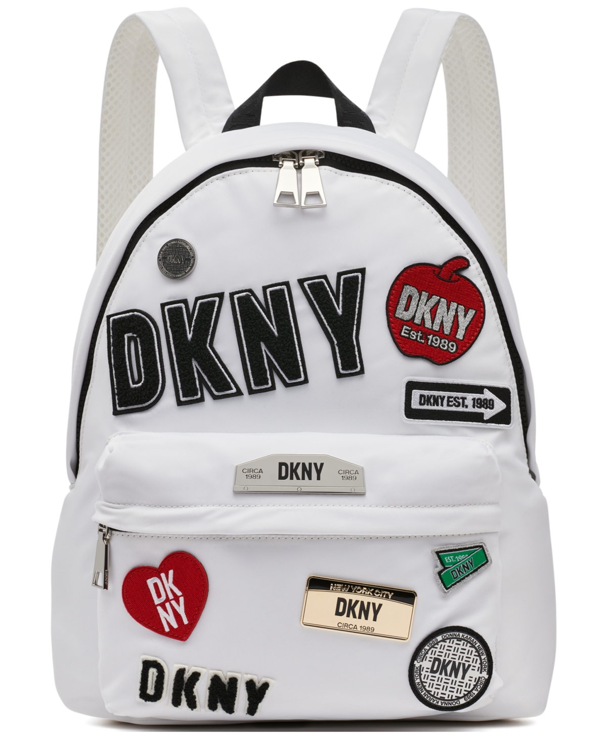 Click here for Dkny Nyc Capsule Medium Backpack - Marshmallow/bla... prices