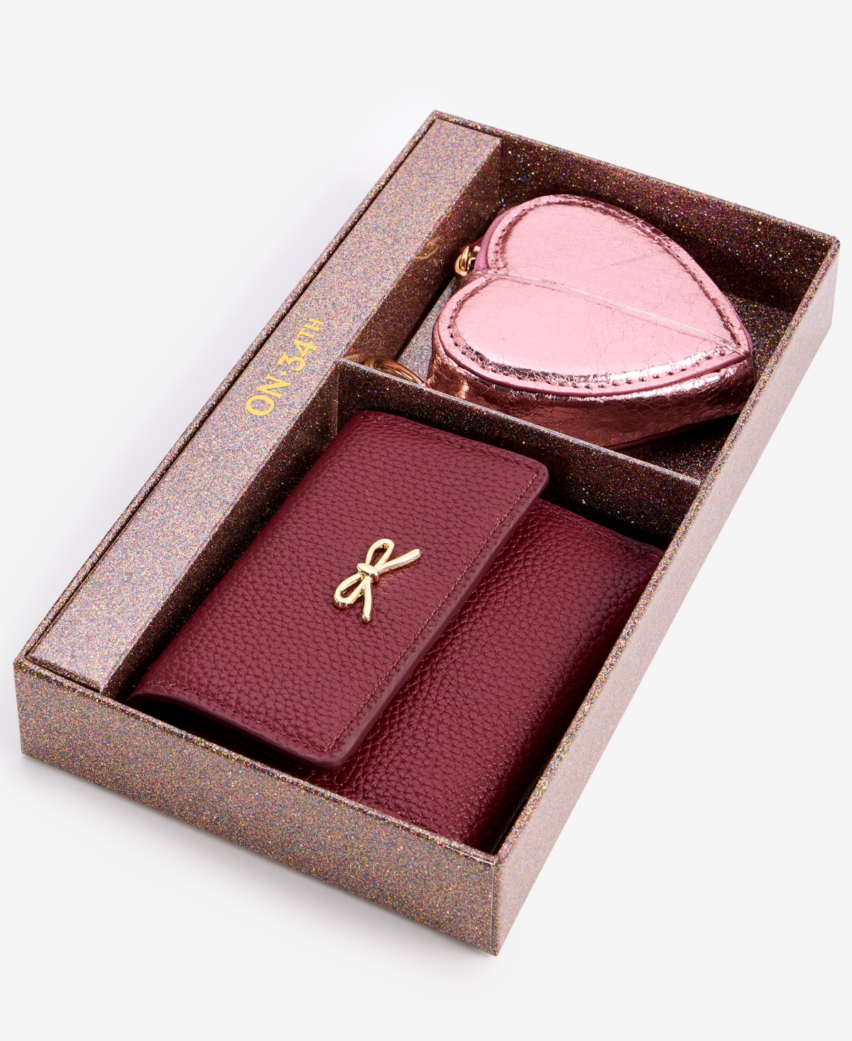 Click here for On 34th Boxed Maddynn Wallet & Heart Pouch Set  Ma... prices
