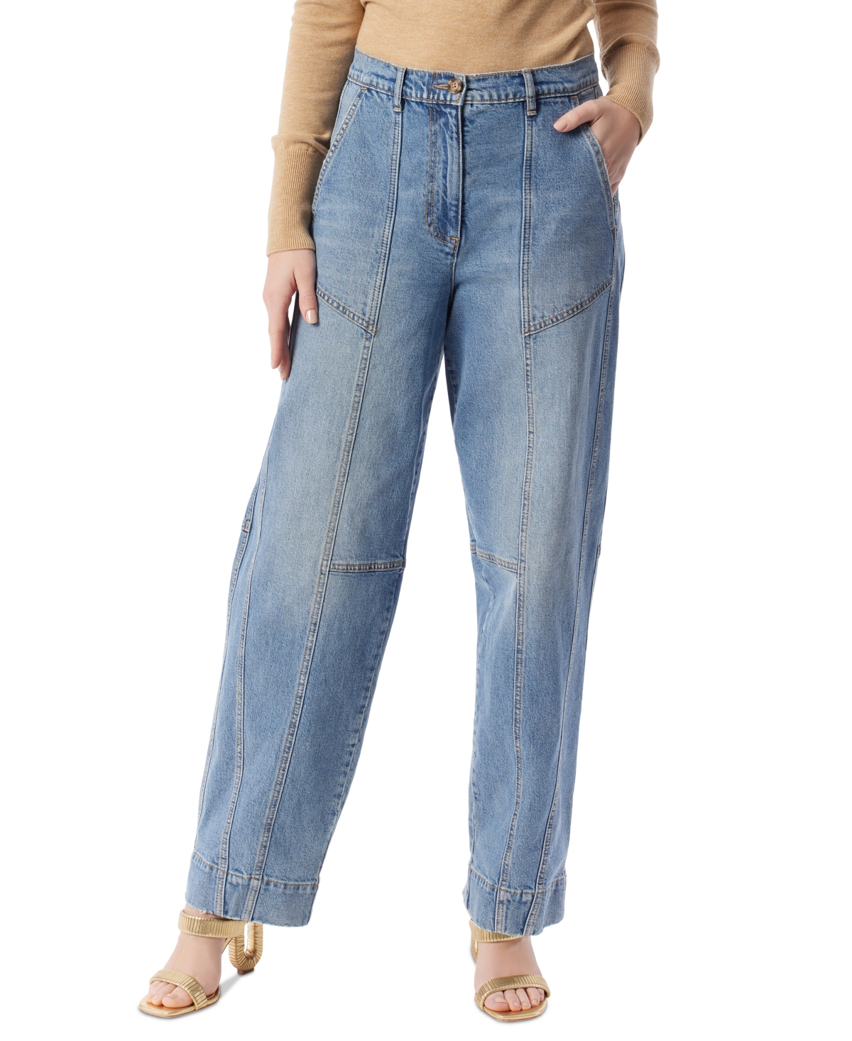 Click here for Dee Ocleppo Womens Angelica Tapered Utility Jeans... prices