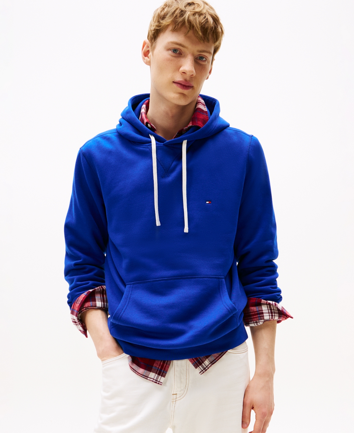Click here for Tommy Hilfiger Mens Essential Fleece Hoodie - Wedg... prices