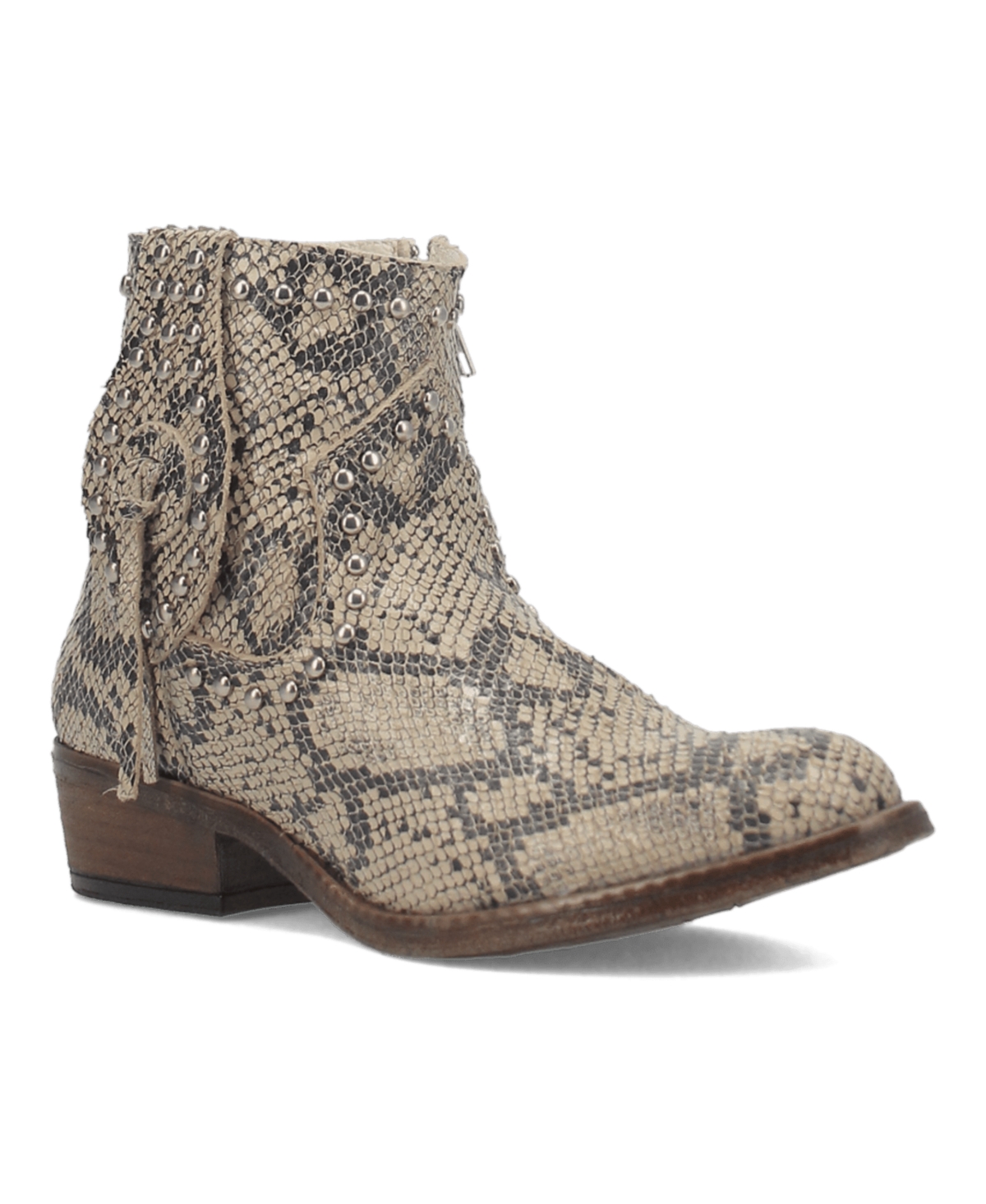 Click here for Dingo Womens Clementine Leather Bootie - Grey prices