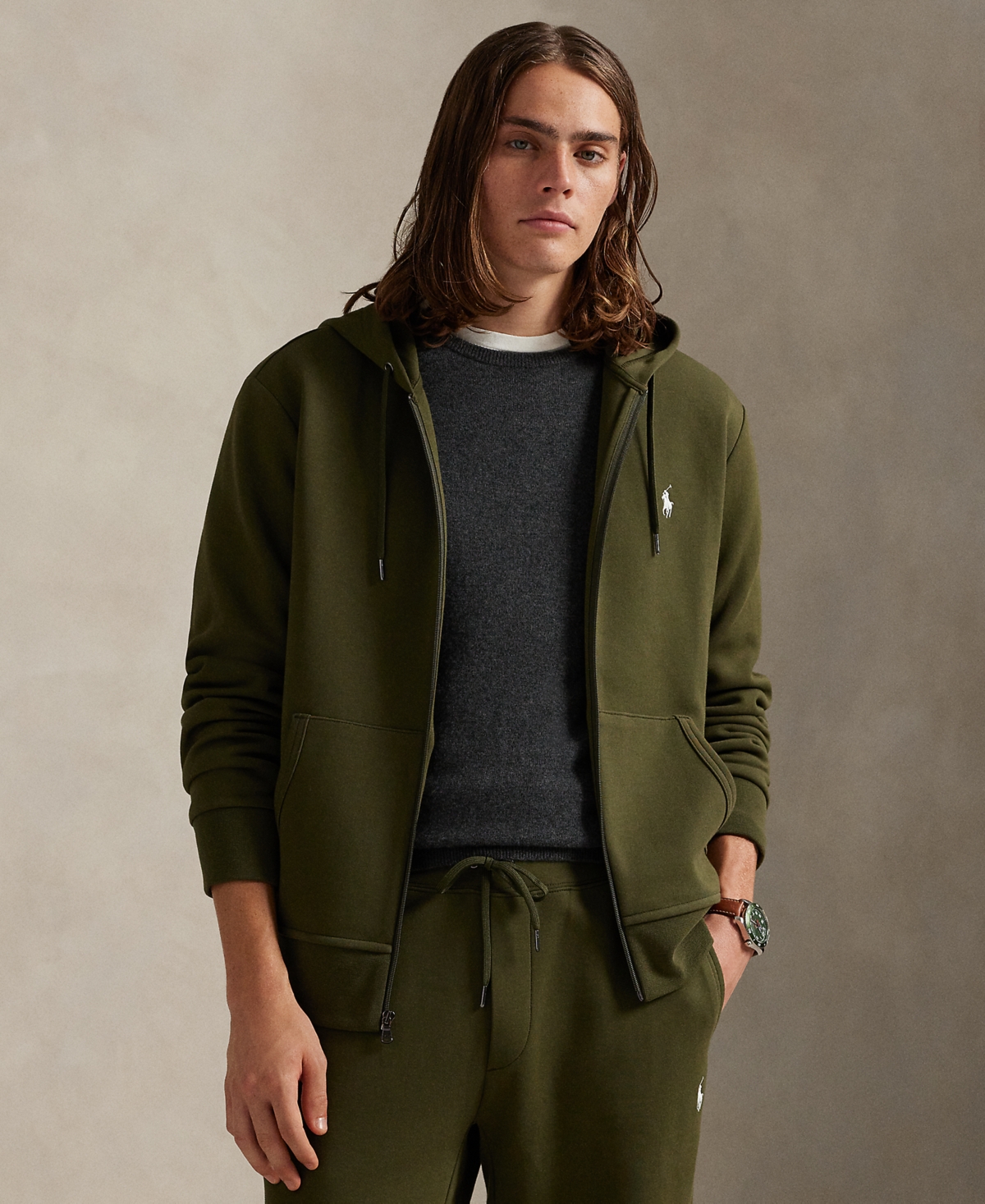 Click here for Polo Ralph Lauren Mens Double-Knit Full-Zip Hoodie... prices
