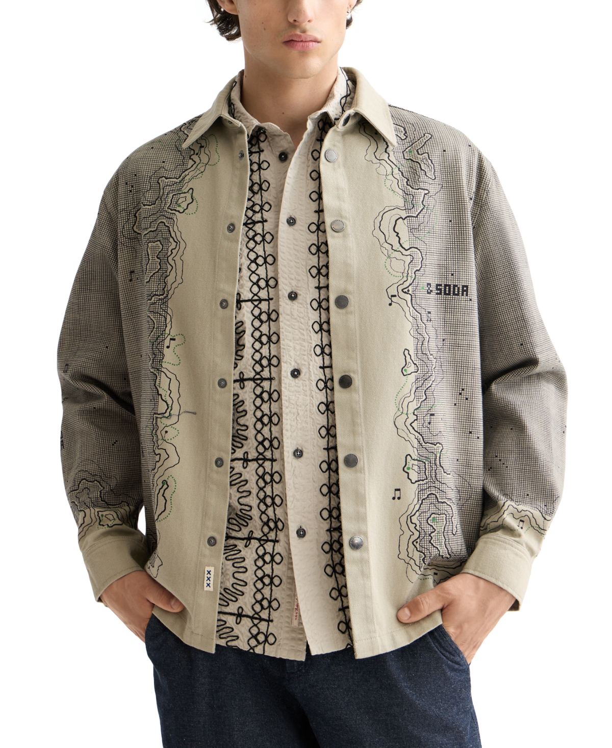 Click here for Scotch & Soda Mens Relaxed Fit Long Sleeve Graphic... prices