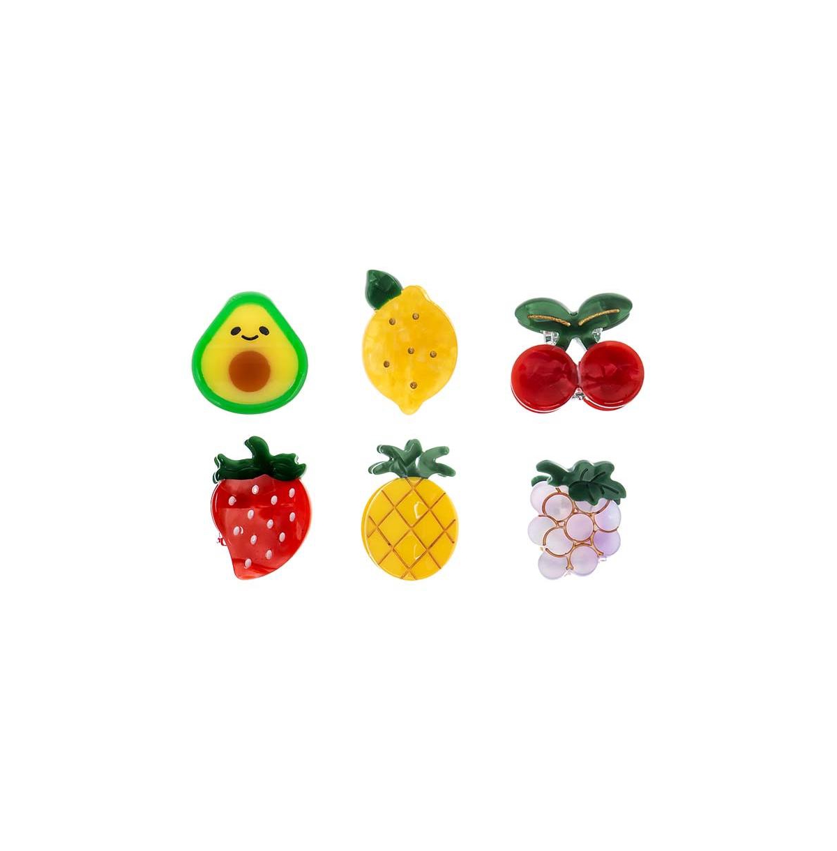 Click here for Mini Multi Fruit Hair Clip Set By Adina Eden - Mul... prices