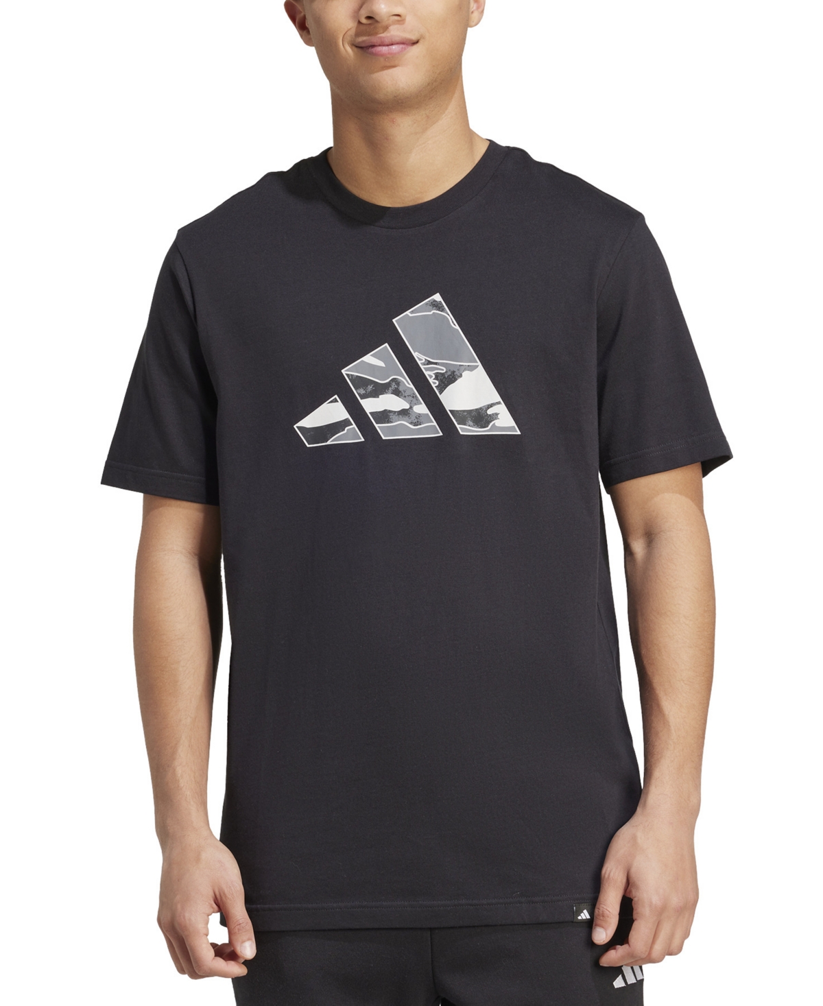 Click here for adidas Mens Cotton Camo Logo Graphic T-Shirt - Bla... prices