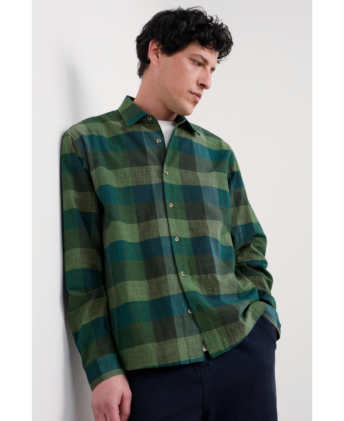 Click here for Seasalt Cornwall Mens Penmere Long Sleeve Button U... prices