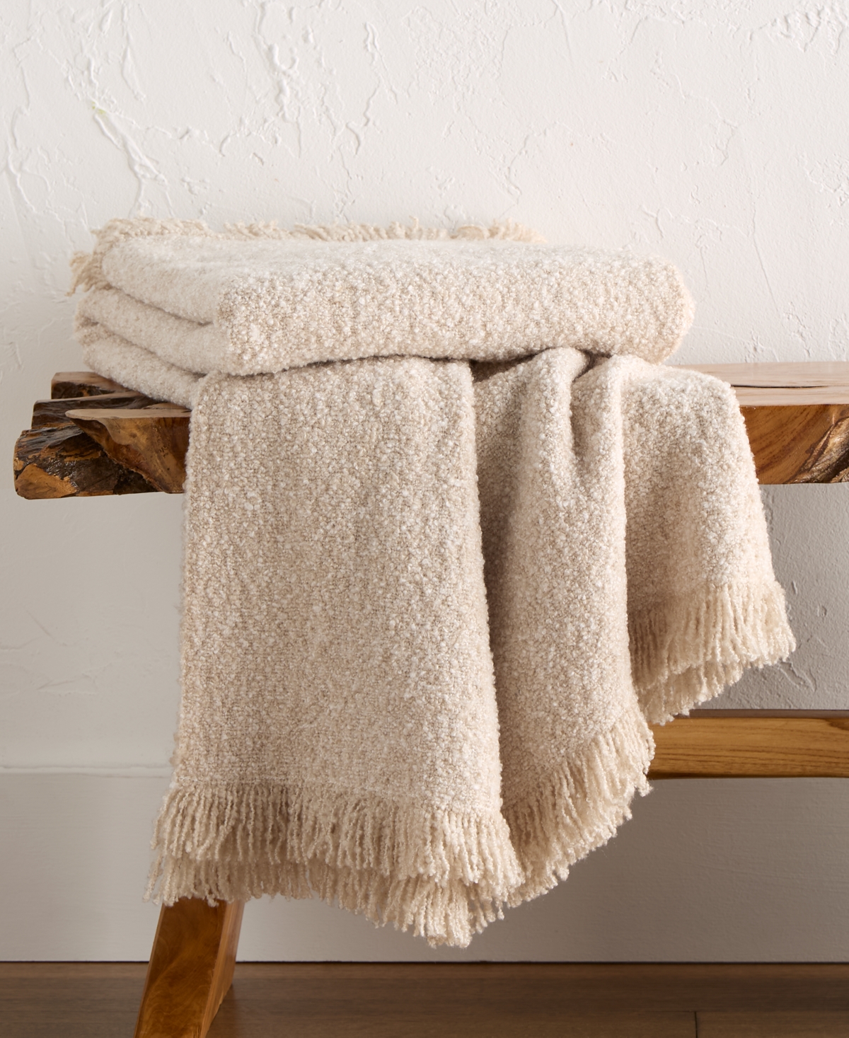 Click here for Oake Heathered Boucle Throw  50 x 60  Exclusively... prices