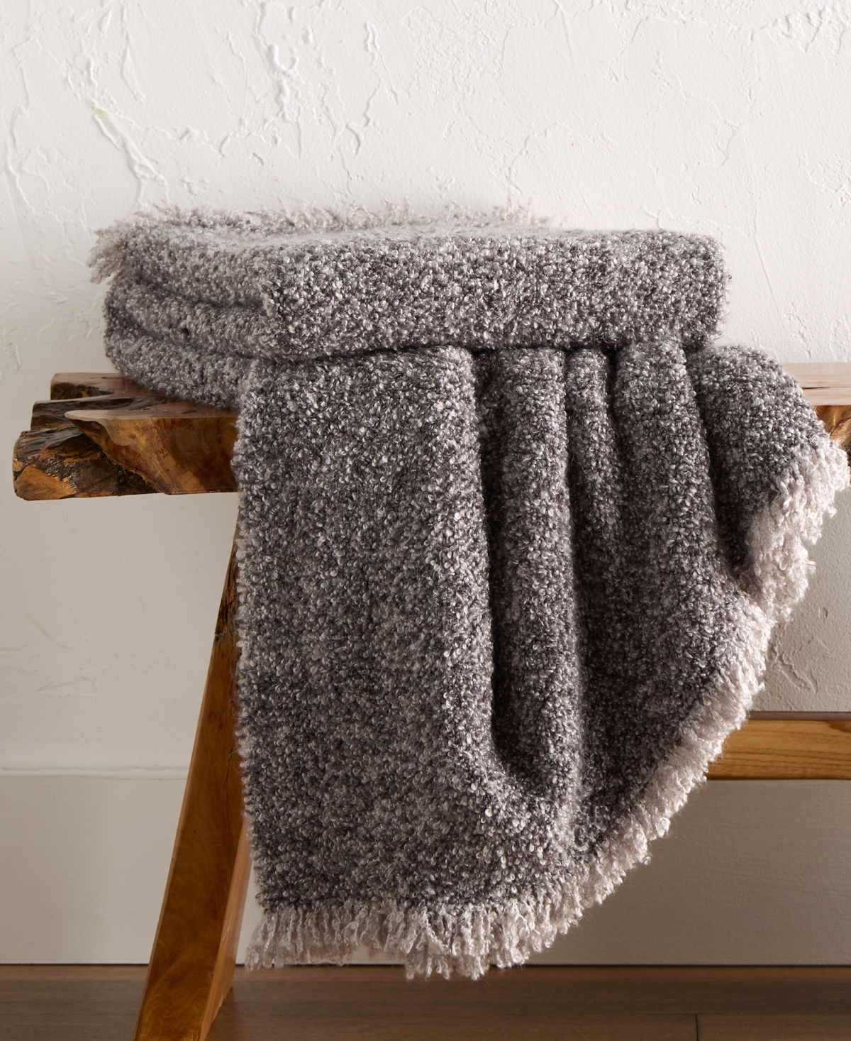 Click here for Oake Heathered Boucle Throw  50 x 60  Exclusively... prices