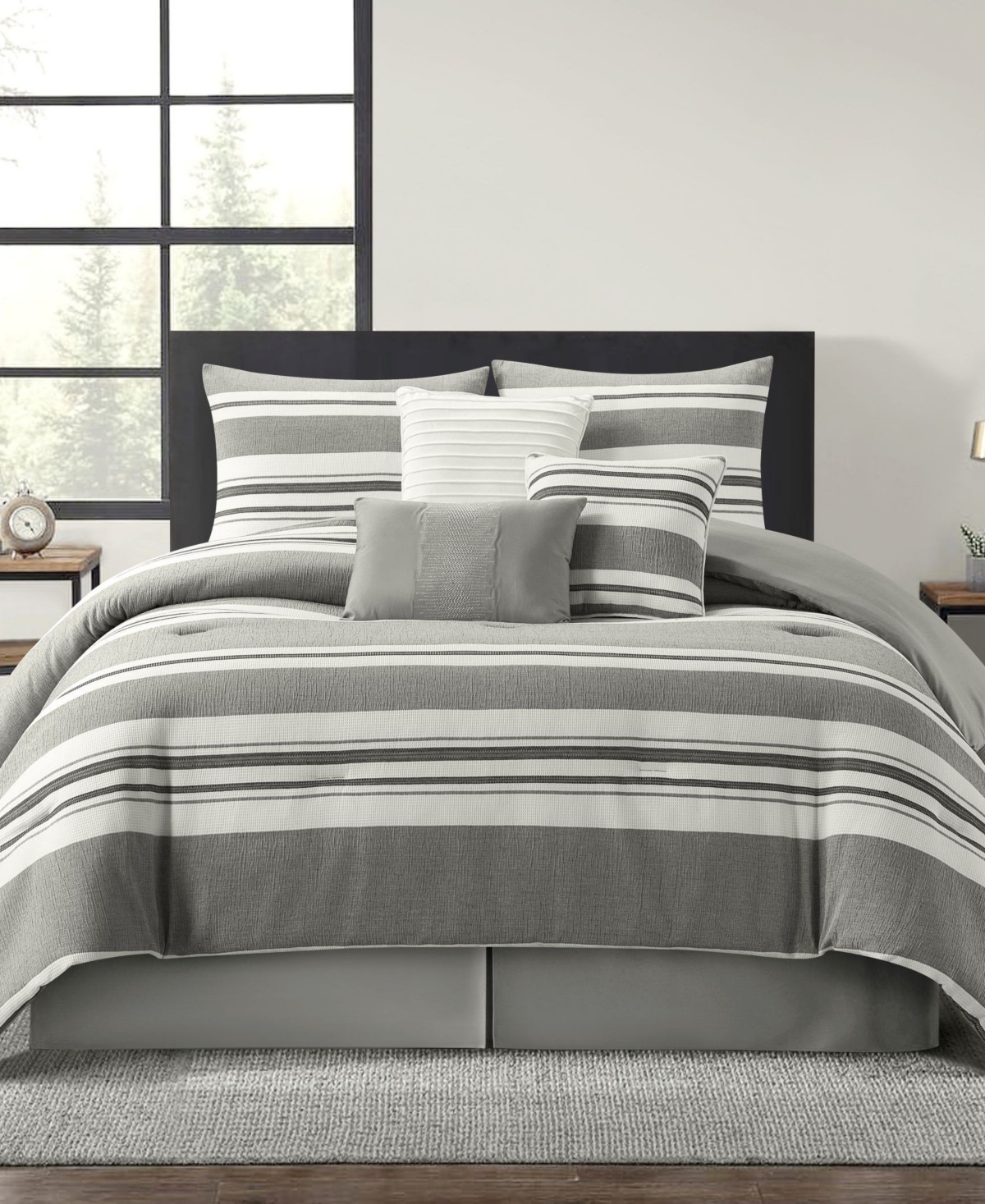 Click here for Stratford Park Cornille Stripes 7-Pc. Comforter Se... prices