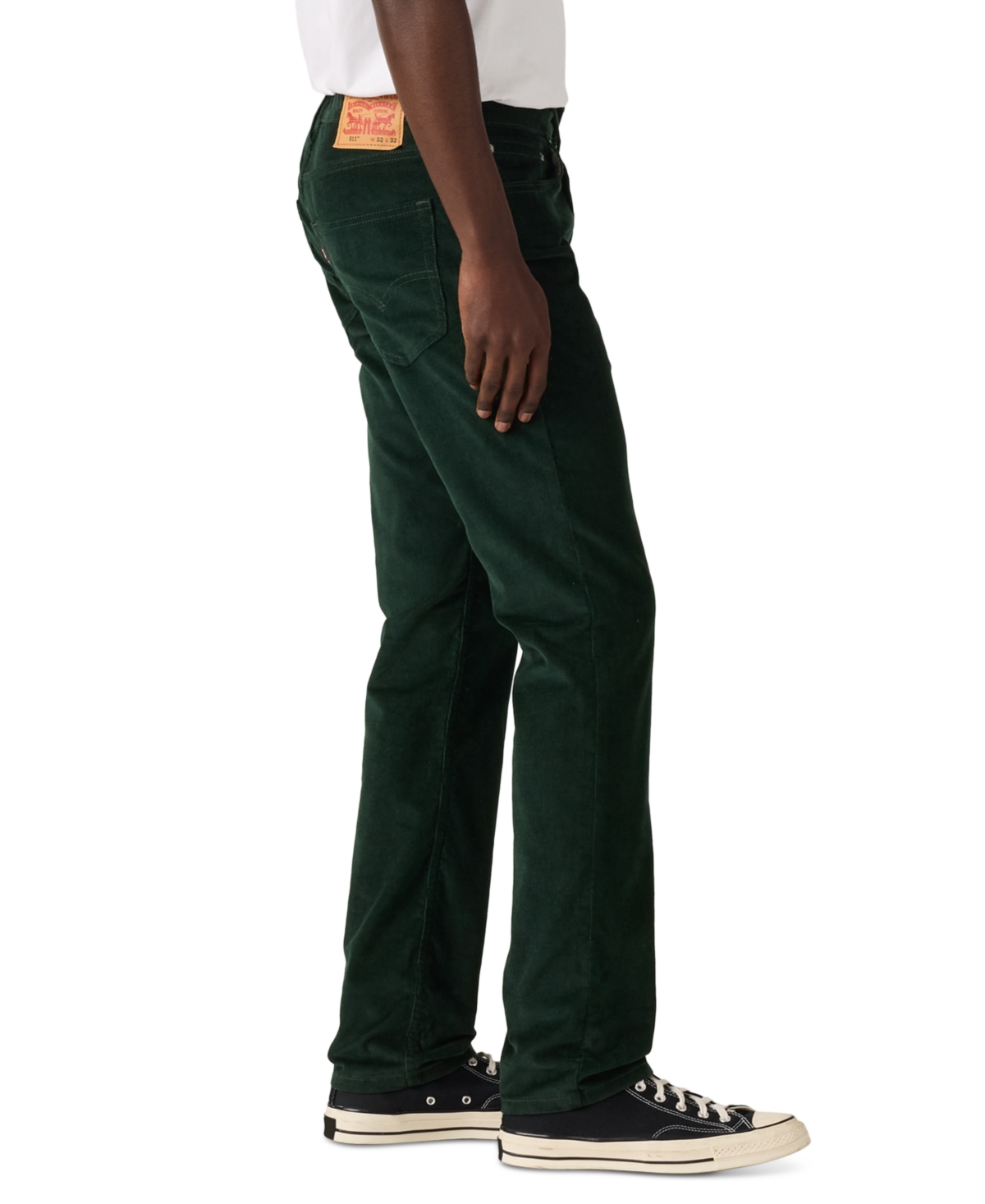 Levis Mens 511 Slim-Fit Corduroy Pants - Scarab