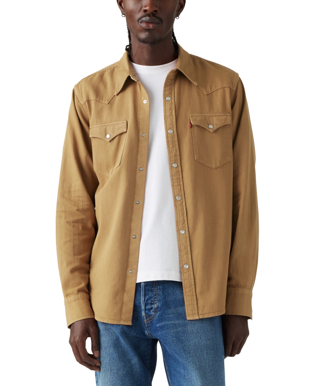 Click here for Levis Mens Classic Standard Fit Western Shirt - Ha... prices