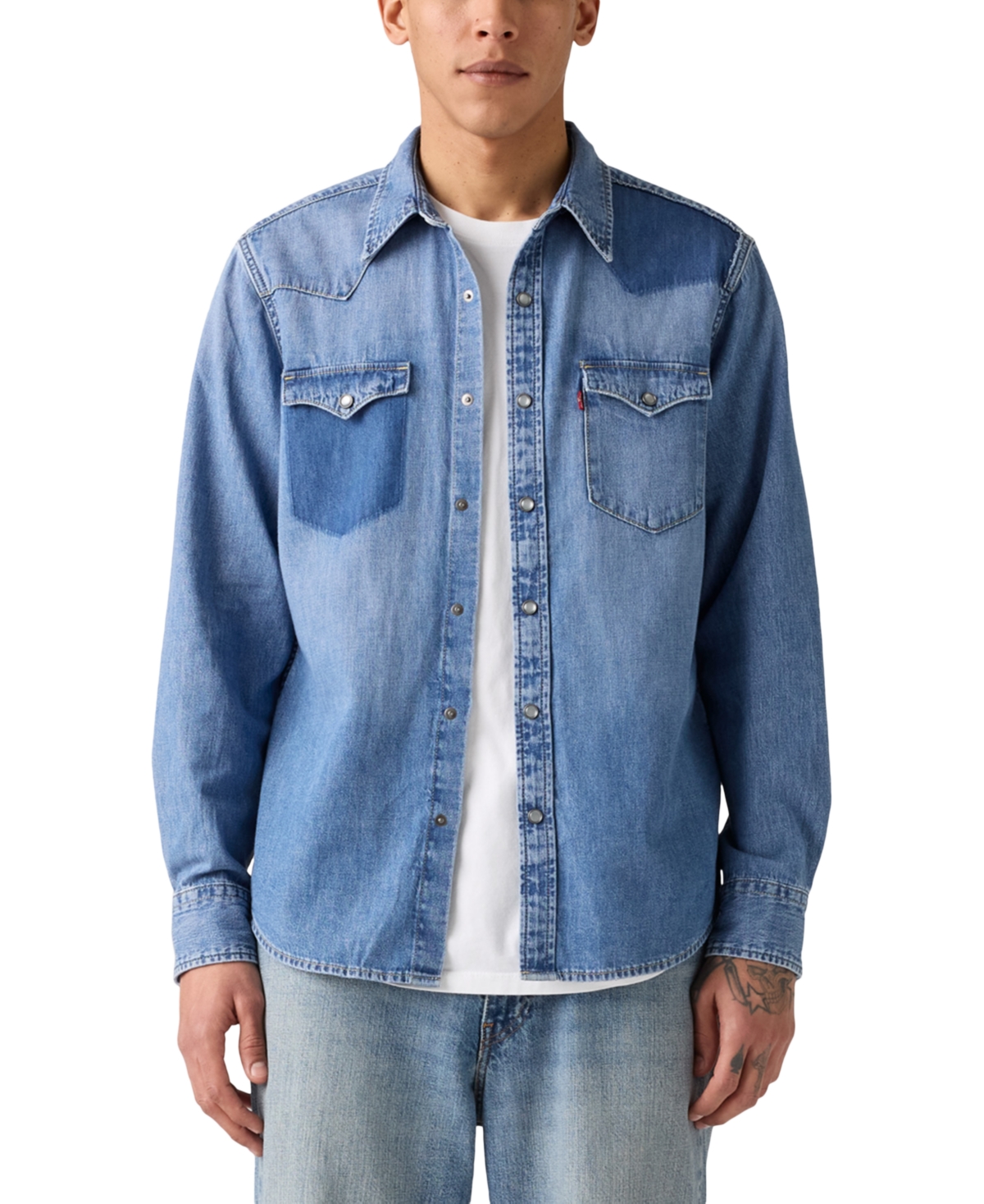 Click here for Levis Mens Classic Standard Fit Western Shirt - Th... prices