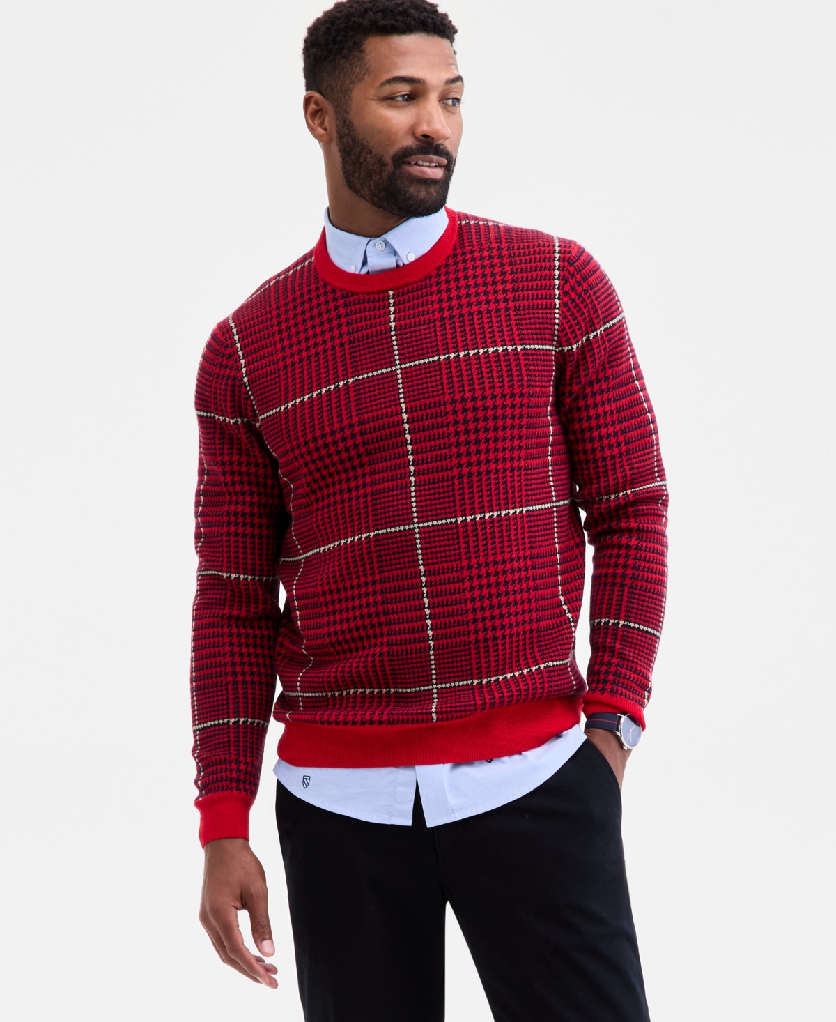 Click here for Club Room Mens Glen Plaid Sweater  Macys Exclusive... prices