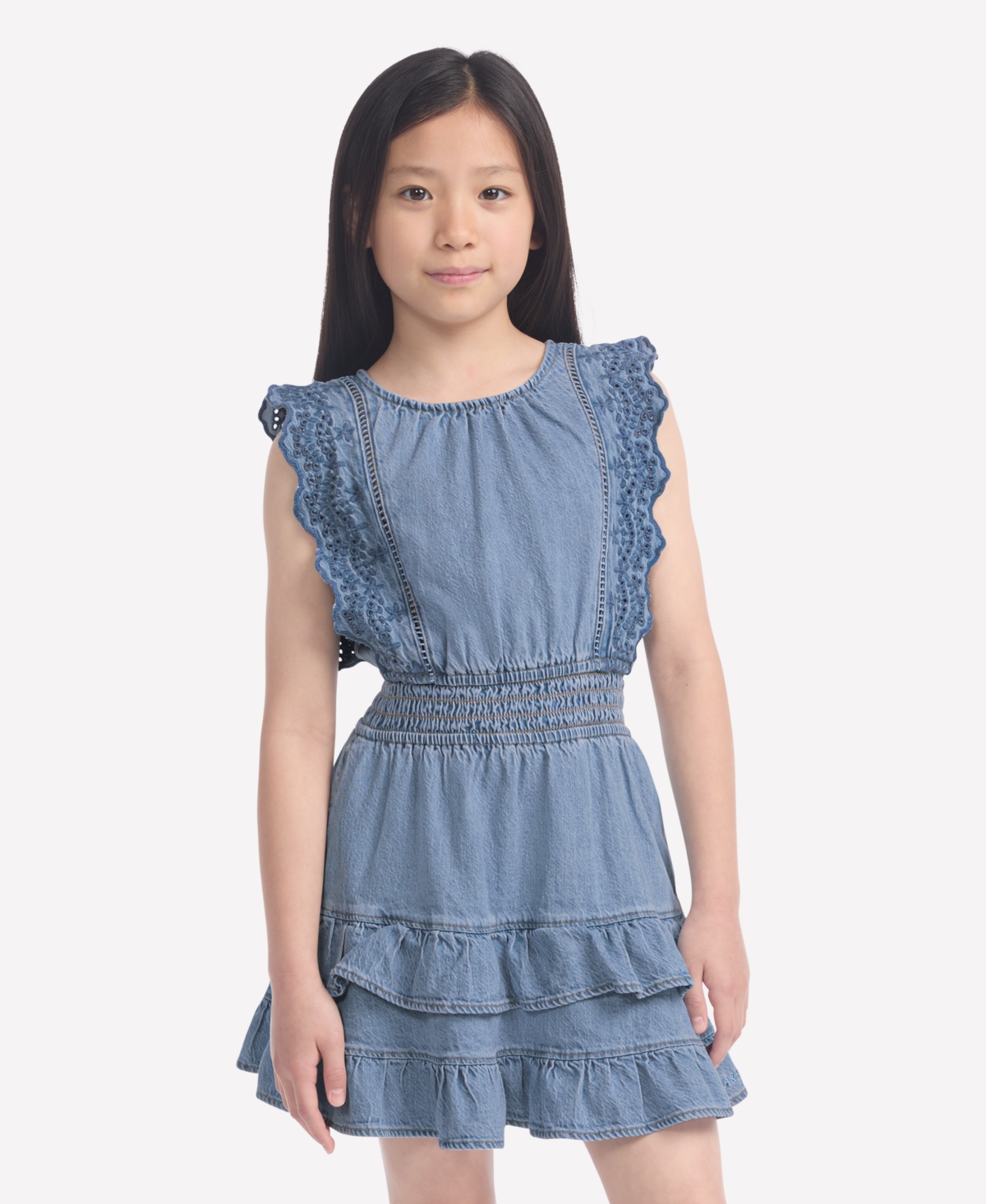 Click here for abercrombie kids Girls Smocked Waist Tiered Dress... prices