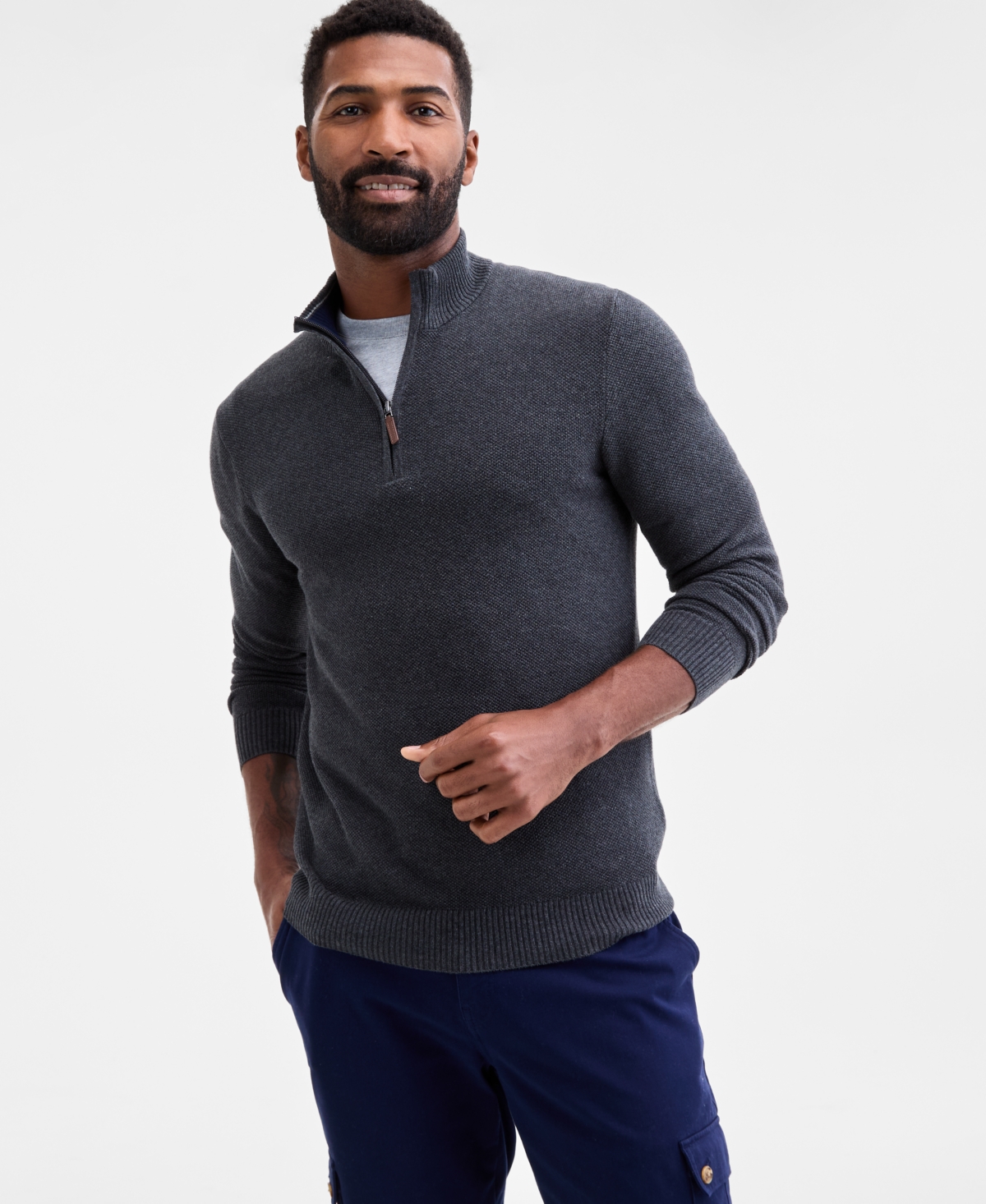 Click here for Club Room Mens Quarter-Zip Sweater  Macys Exclusiv... prices