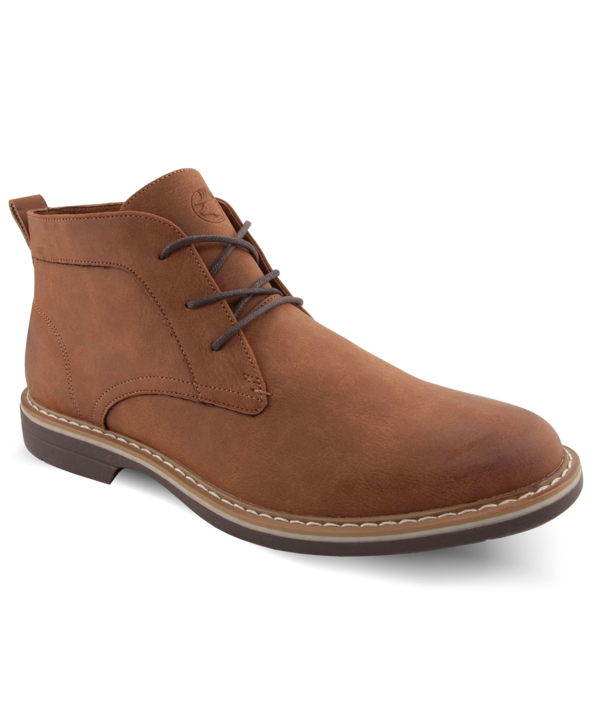 Deer Stags Mens Garfield Comfort Dress Chukka Boots - Coffee