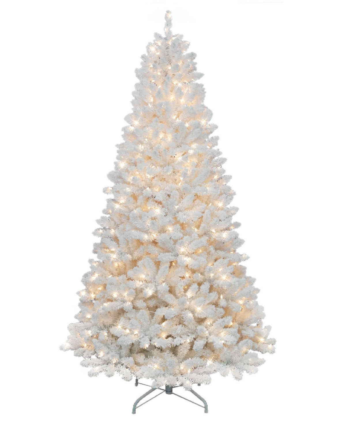 Click here for Puleo 7.5 ft. Pre-Lit Flocked Bennington Fir Artif... prices