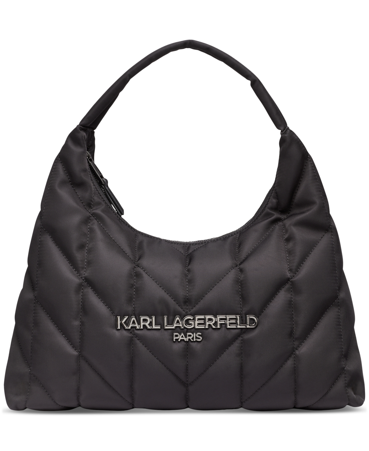 Click here for Karl Lagerfeld Paris Voyage Hobo - Black/gunmetal prices