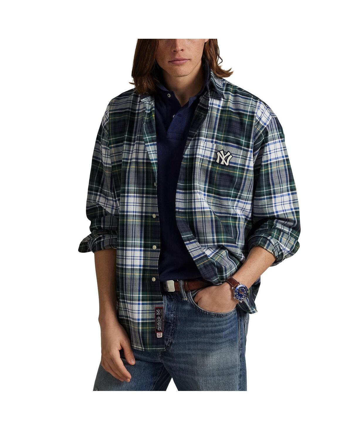 Click here for Polo Ralph Lauren Navy Yankees Flannel Oxford Shir... prices