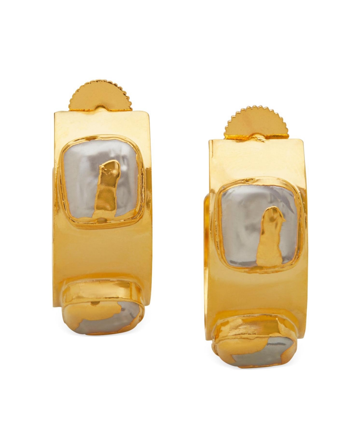 Click here for Dhwani Bansal Lune Hoops - 22k gold plated prices